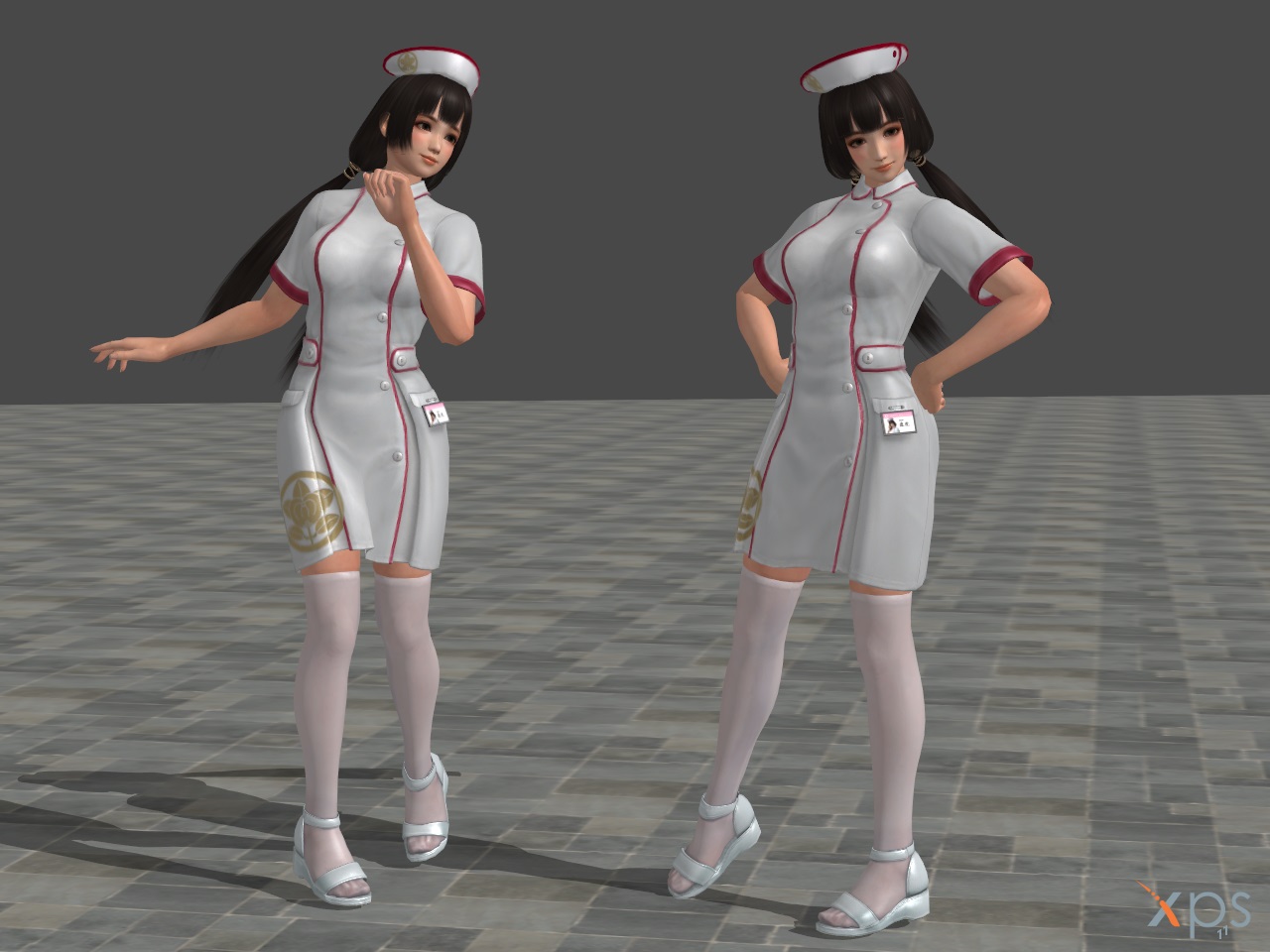 DOA5 Naotora Costume 08 Nurse by rolance on DeviantArt