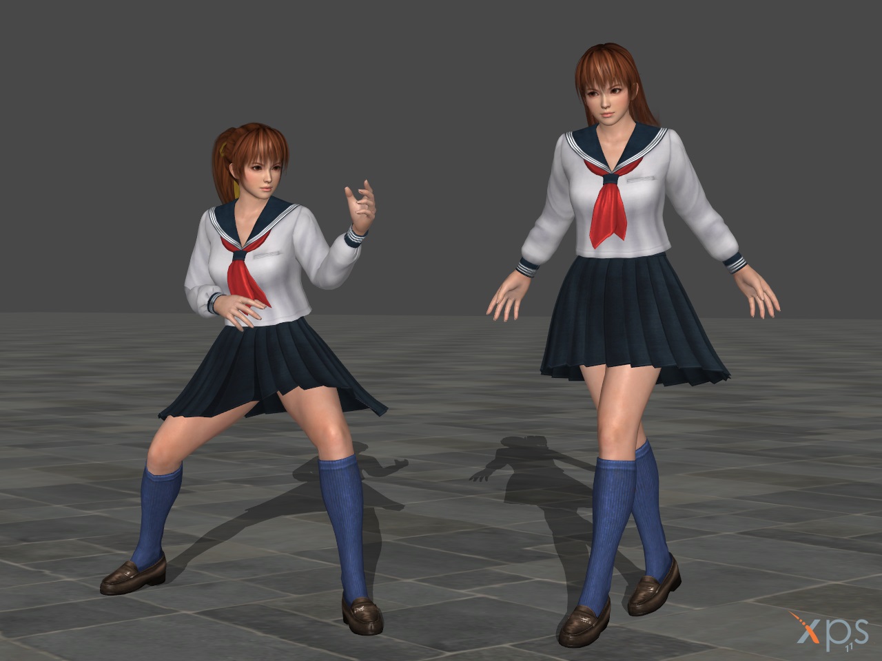 DOA5 Kasumi Costume 14 School Uniform by rolance on DeviantArt