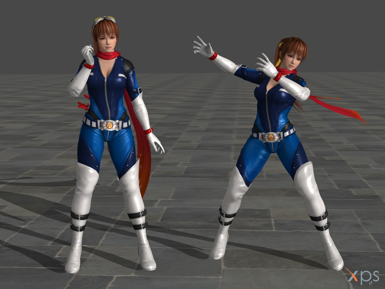 DOA5 Kasumi Costume 39 Fighter Force by rolance on DeviantArt