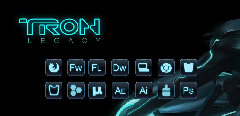 tron object dock icons by ryujin2490 on DeviantArt