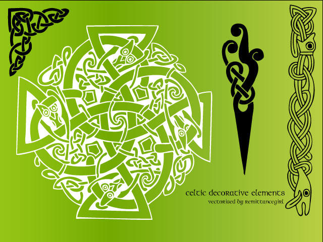 Celtic decorative Vectors by remittancegirl on DeviantArt