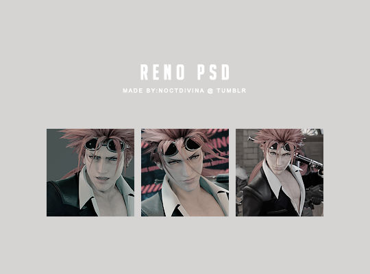 Reno PSD by noctdivina by noxdivina on DeviantArt