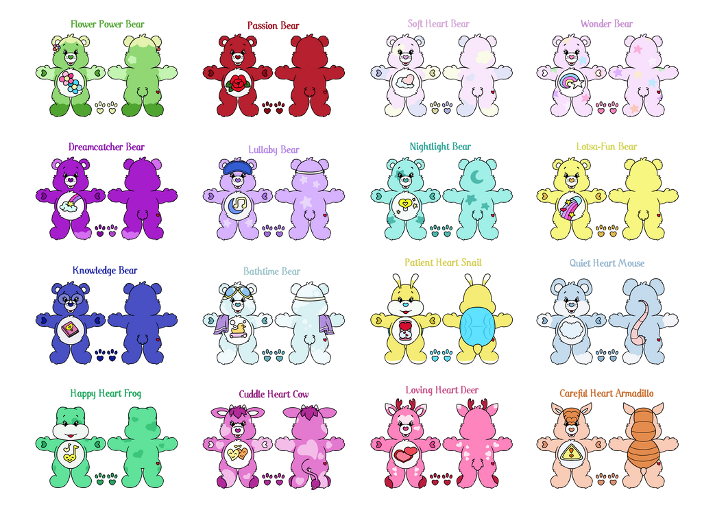 Care Bear Adopts [OPEN] (16/16) by LaverBomb on DeviantArt