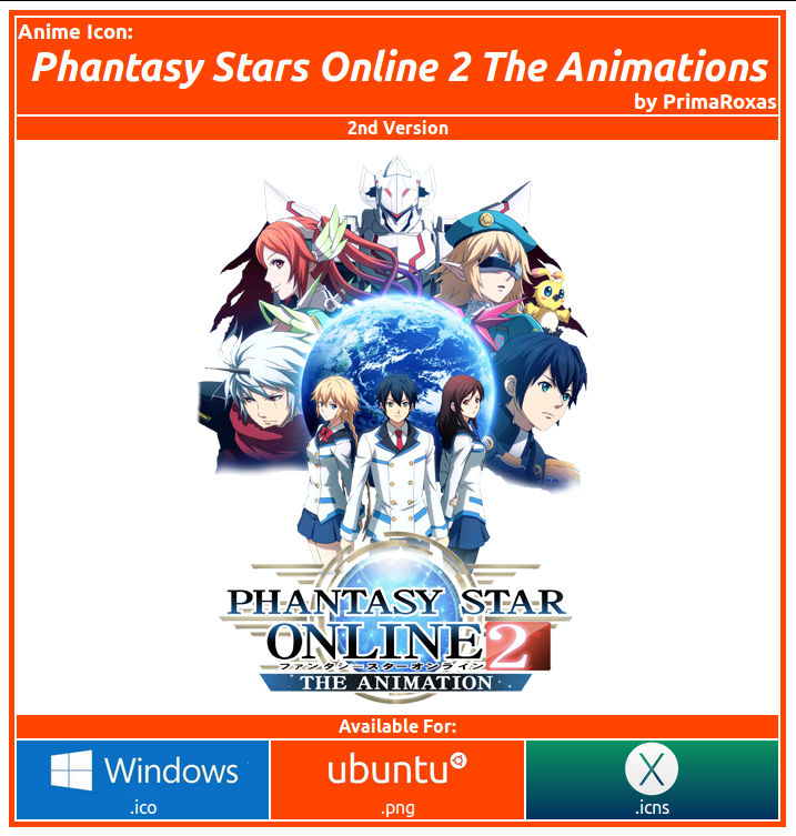Phantasy Star Online 2 The Animation ver.2 Icon by PrimaRoxas on DeviantArt