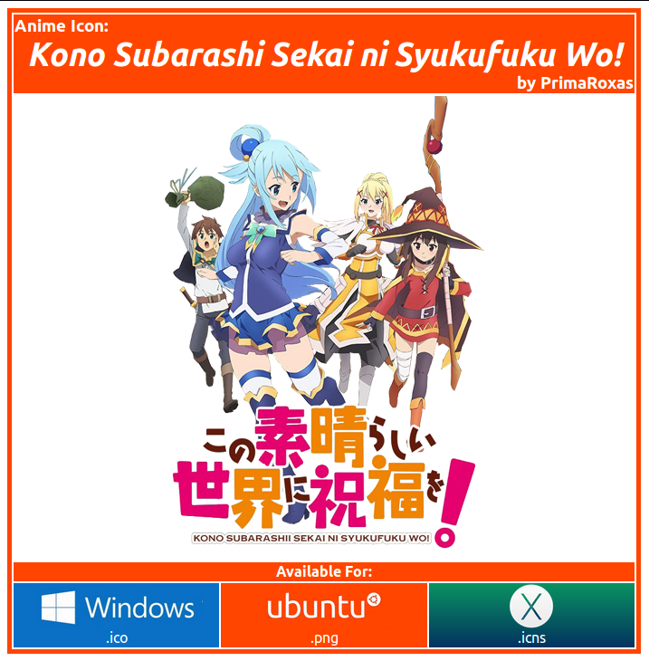Kono Subarashi Sekai ni Syukufuku Wo! Anime Icon by PrimaRoxas on ...