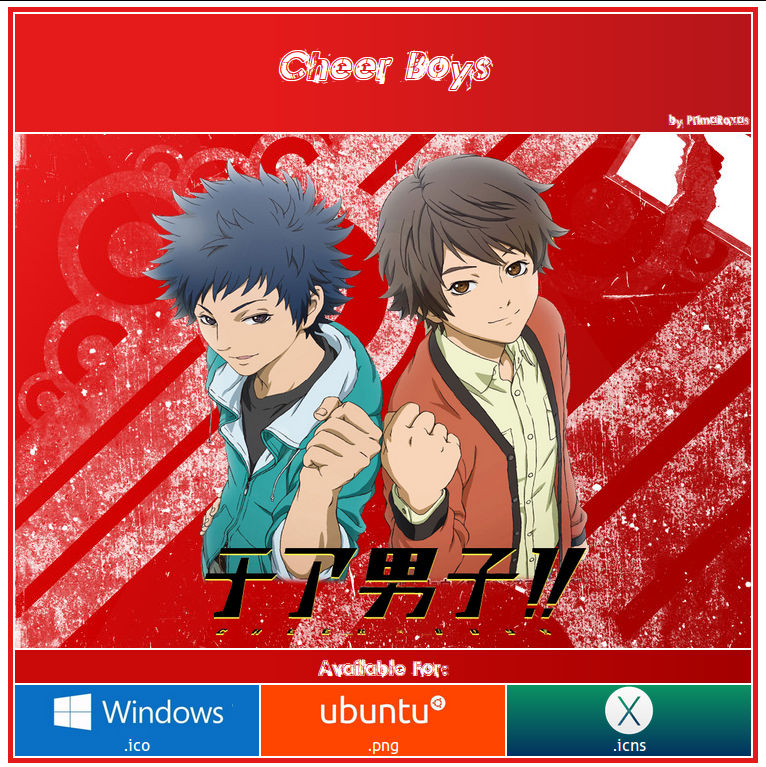 Cheer Boys Anime Icon by PrimaRoxas on DeviantArt