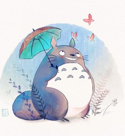 Spring Totoro by Celiarts on DeviantArt