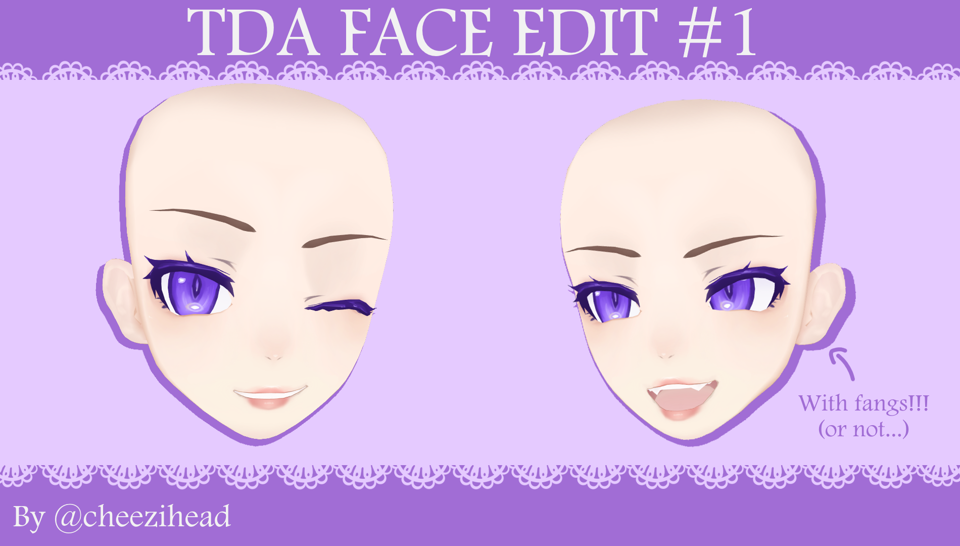 MMD TDA Face Edit #1 by cheezihead on DeviantArt