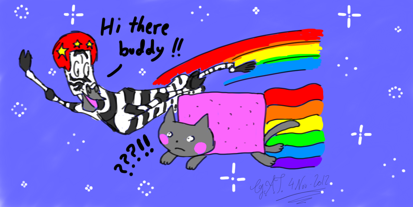 Nyan Zebra by AlexandraAlex on DeviantArt