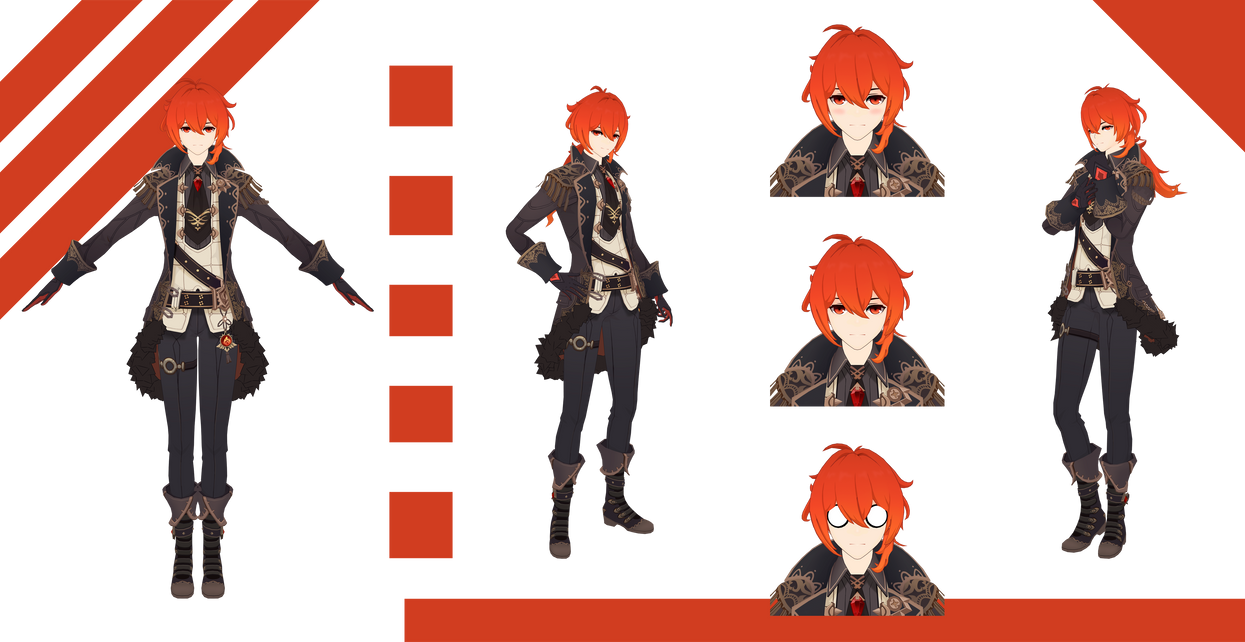 Genshin Impact - Diluc by Psalm-Alyx-Roll on DeviantArt