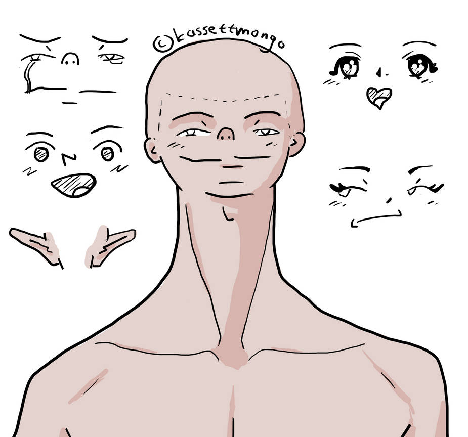 FREE BASE Man Portrait (multiple face choice) by Kassettmongo on DeviantArt