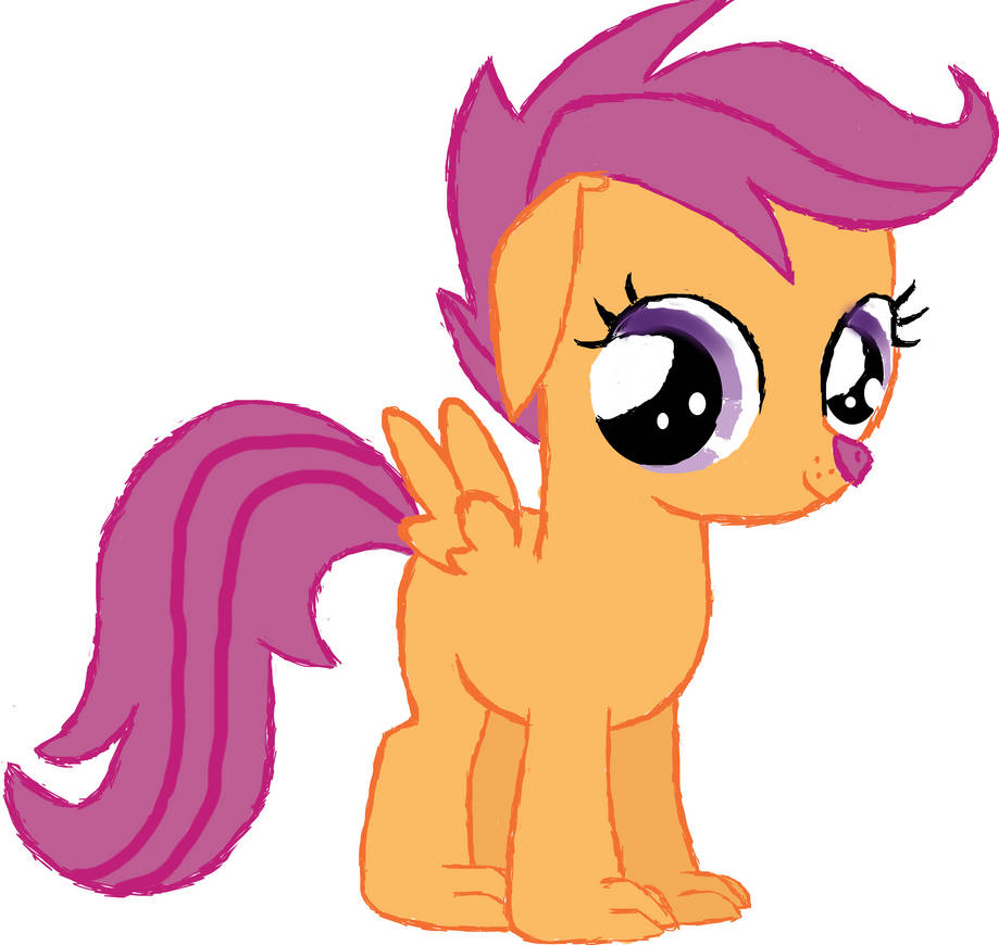 My Little Puppy, Scootaloo (drawing) by smalls901 on DeviantArt