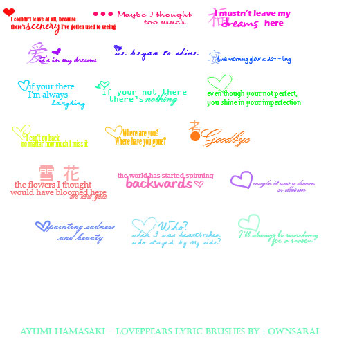 Ayumi Hamasaki - LOVEppears by ownsarai on DeviantArt