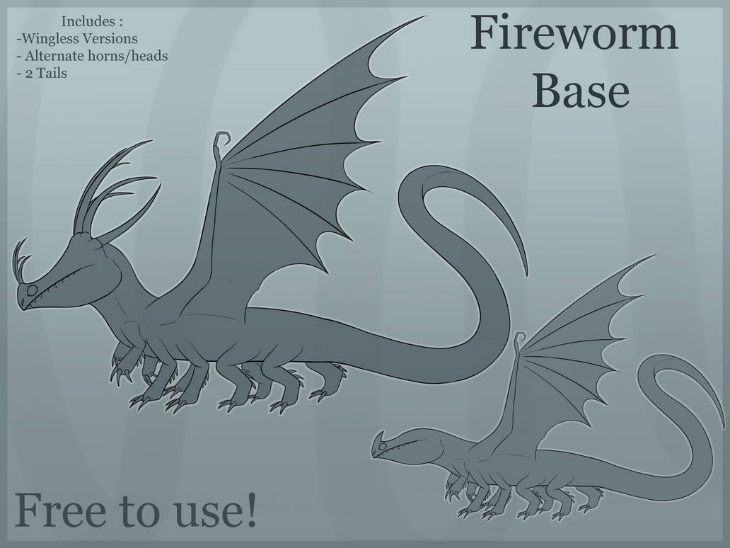 (F2u) Fireworm Bases by CairinaAdoptables on DeviantArt