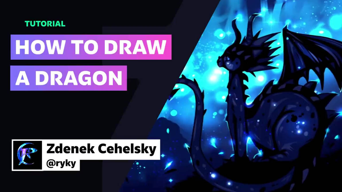 how to draw a lightning dragon step by step