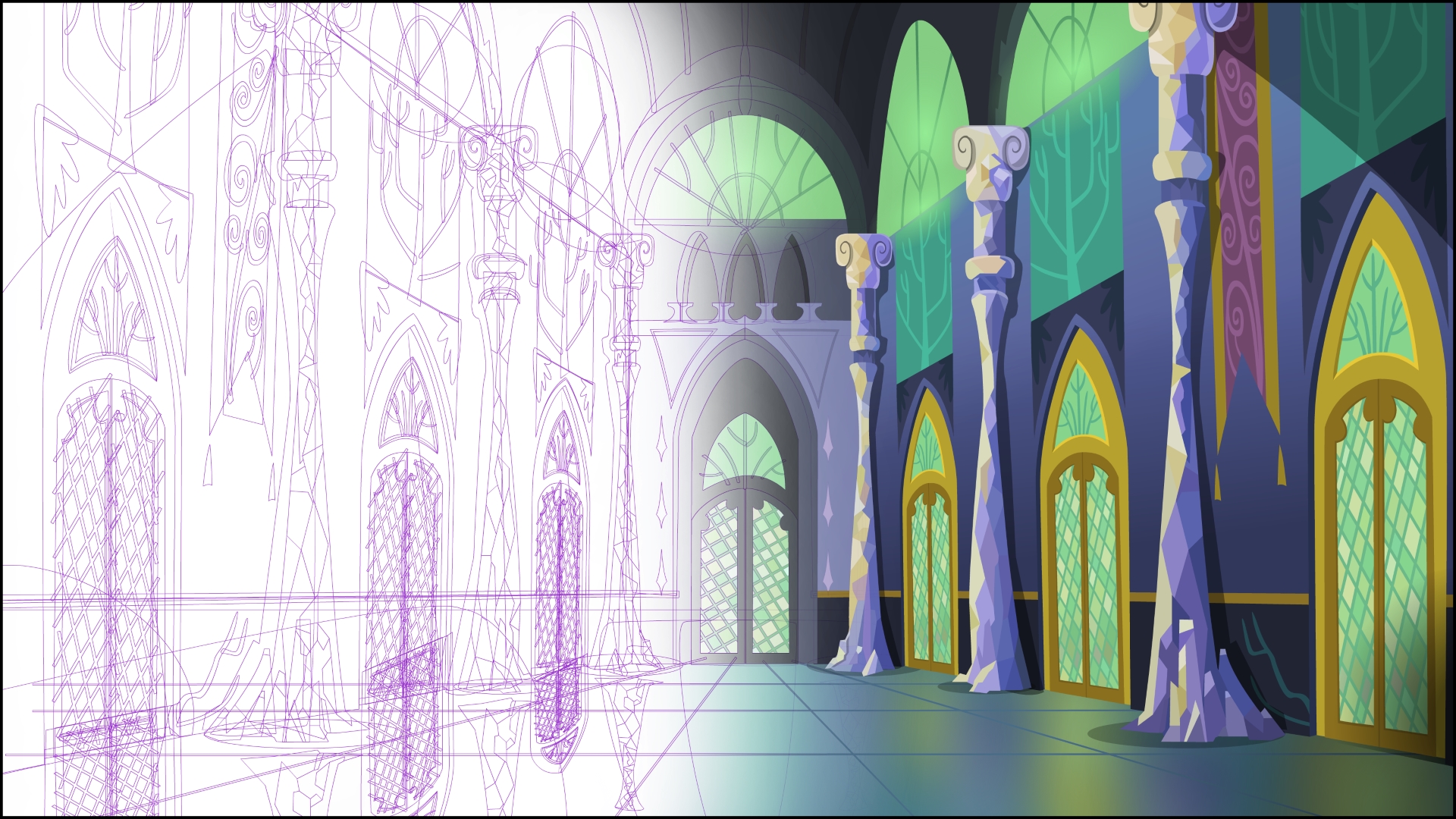 Twilight's castle - Corridor (Download) by Fakkom on DeviantArt