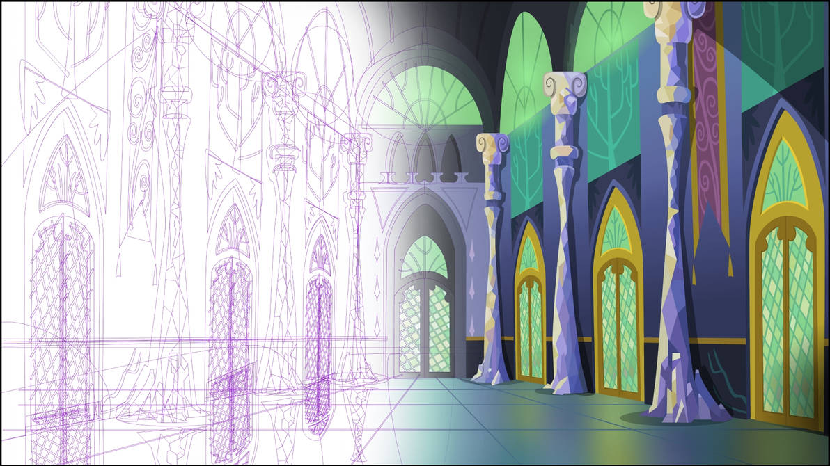 Twilight's castle - Corridor (Download) by Fakkom on DeviantArt