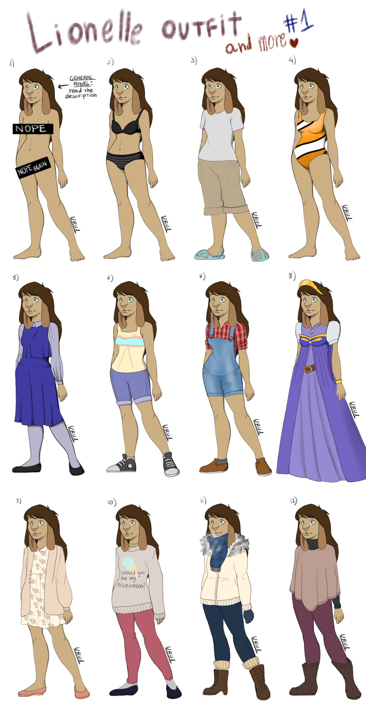 Lionelle outfit and more #1 by Uru1 on DeviantArt