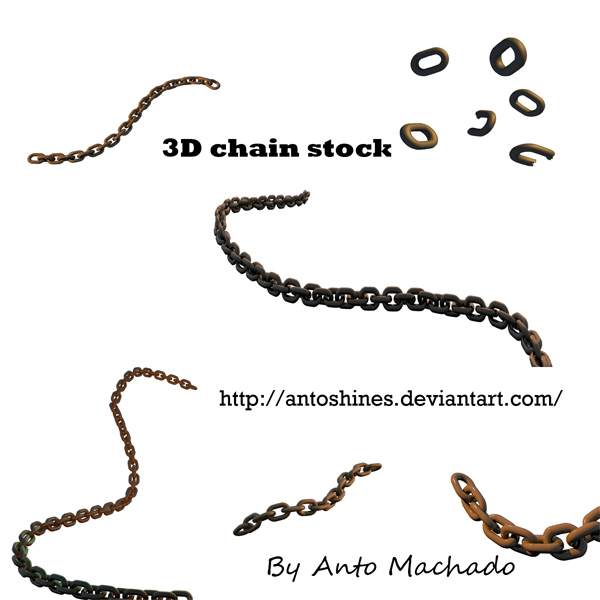 3D Chain set by Antoshines on DeviantArt