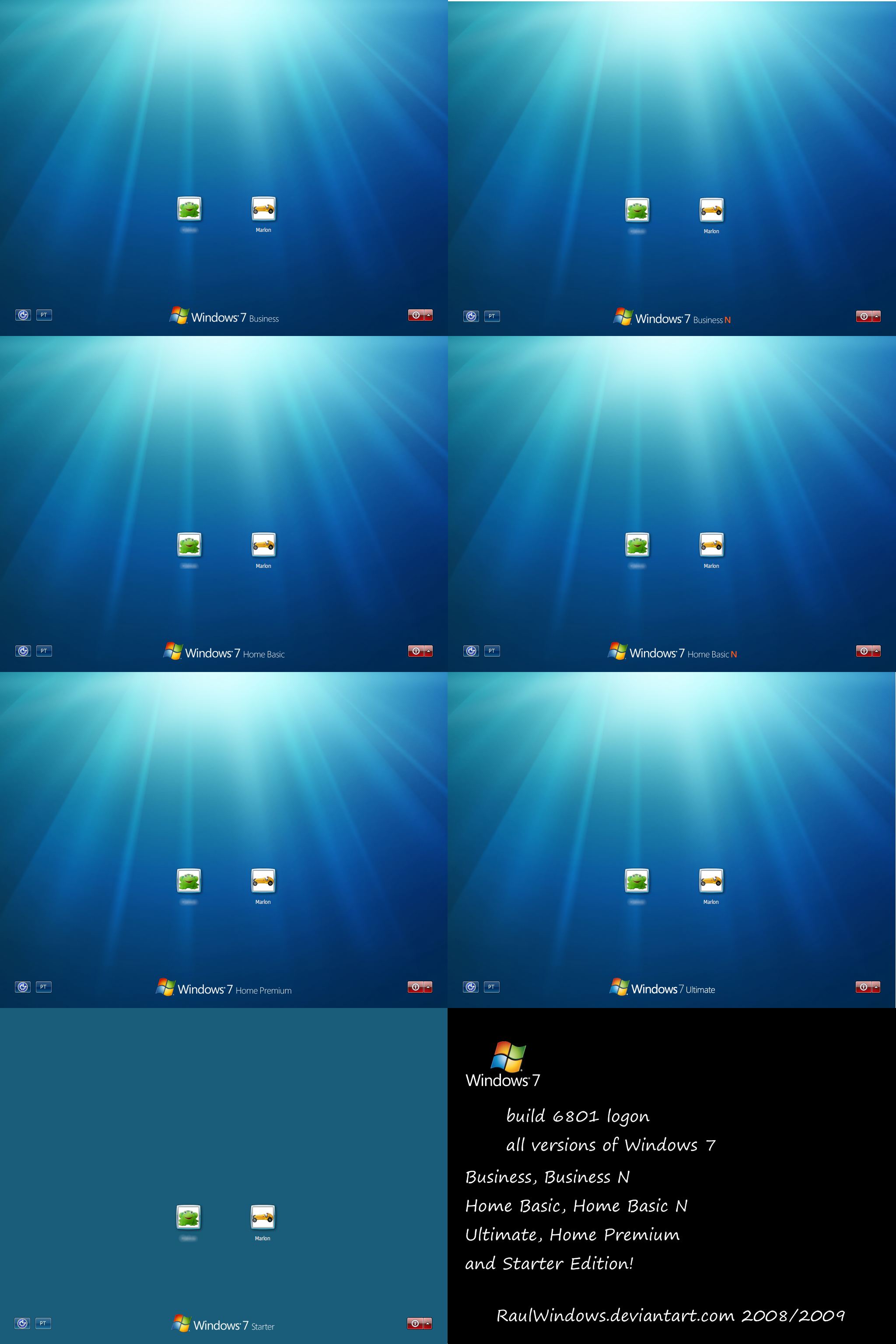 'Windows 7' 6801 logonUI by RaulWindows on DeviantArt