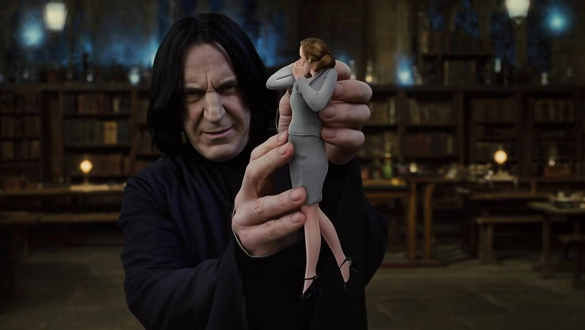 Severus Snape And A Shrunken Muggle - 5 by devilelvis on DeviantArt