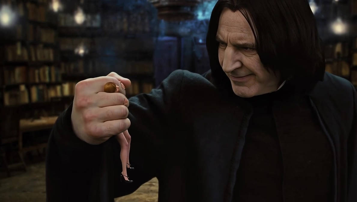 Severus Snape And A Shrunken Muggle - 6 by devilelvis on DeviantArt