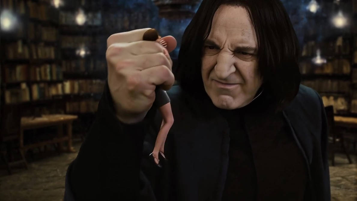 Severus Snape And A Shrunken Muggle - 7 by devilelvis on DeviantArt