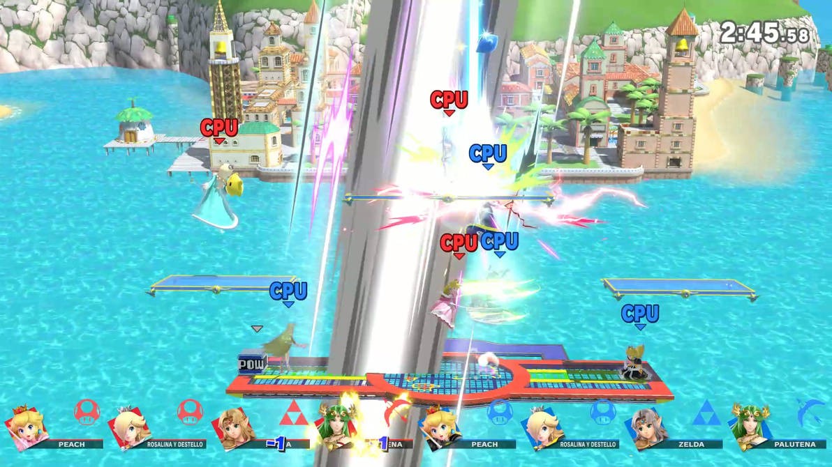 Peach and Rosalina (Black) Screen KO's - SSBU by JoseARTeph on DeviantArt