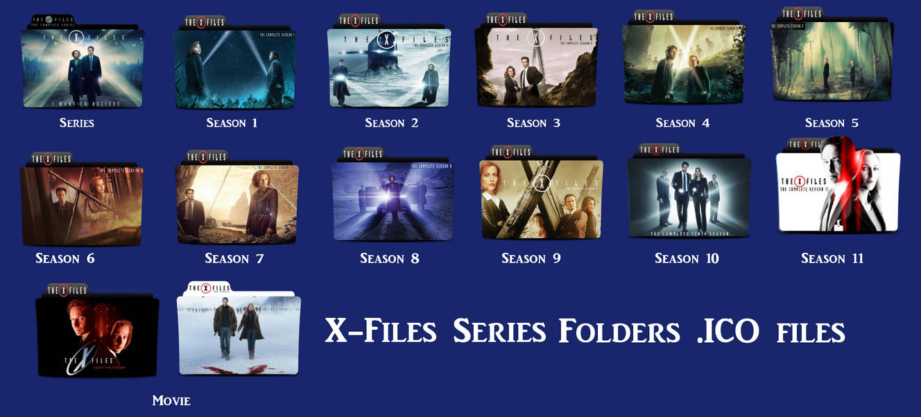X-Files Series folder icons by profgigs on DeviantArt