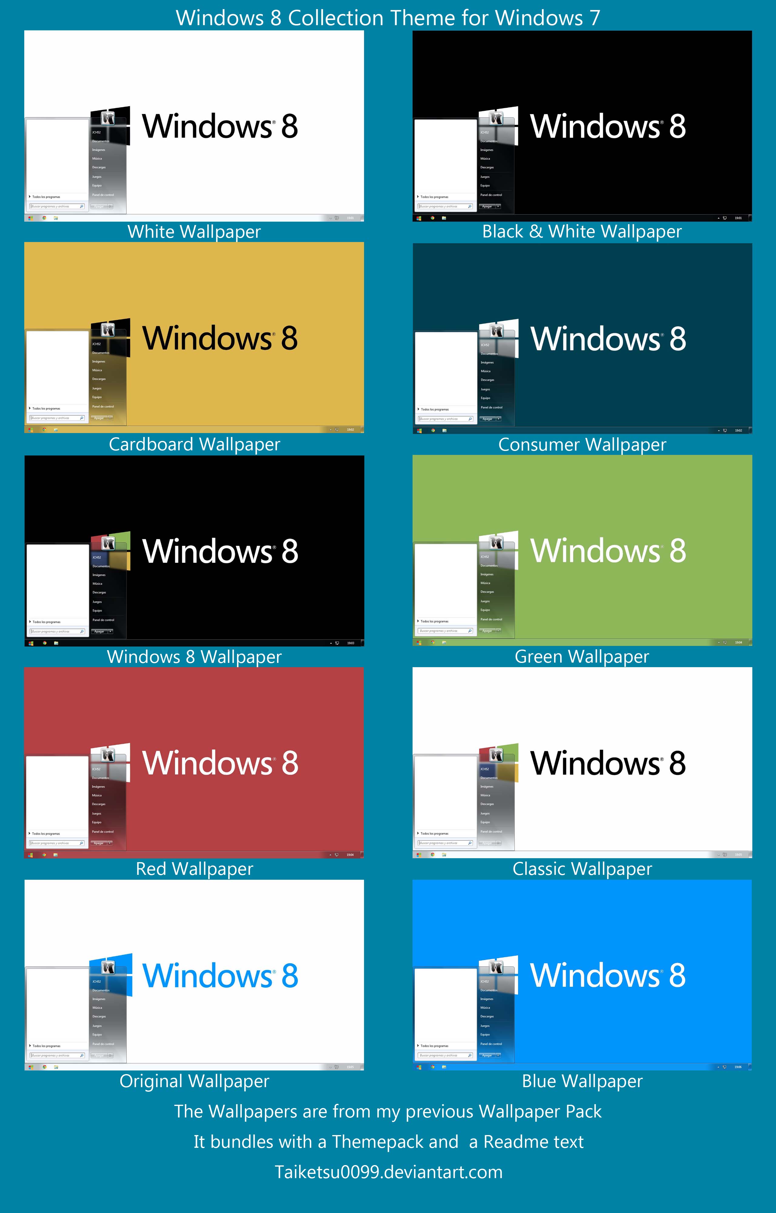 Windows 8 Collection Theme for Windows 7 by Taiketsu0099 on DeviantArt
