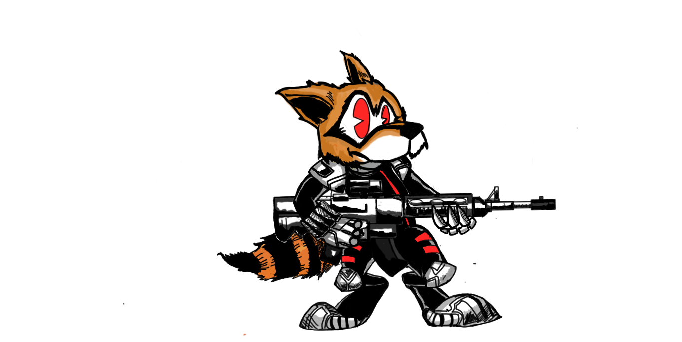 Disney Style Rocket Raccoon by treio310 on DeviantArt