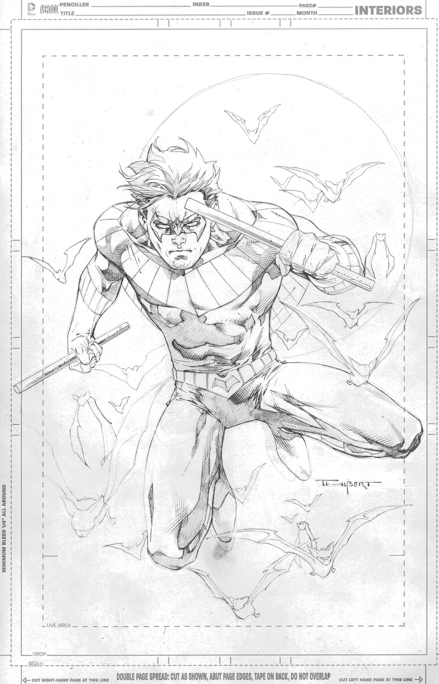 Nightwing Drawing Line