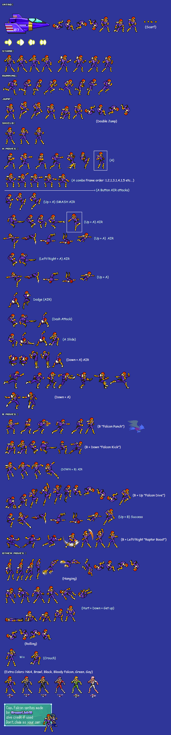 Captain Falcon Animated Gifs by Itzugia on DeviantArt