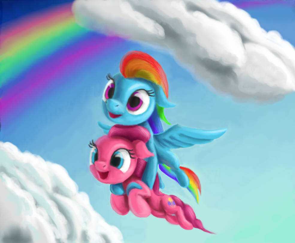 Rainbow pie pinkie dash by odooee on DeviantArt