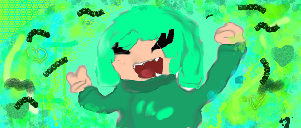 VERY green inkling (Splatoon 2 inkling ) by wolfiesmithminecraft on ...