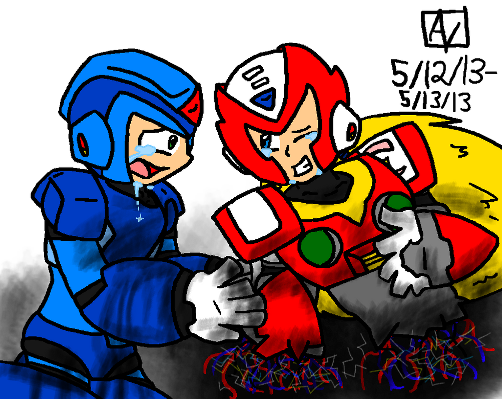 Zero's death finished (MM X1) by AriannaYbarra on DeviantArt