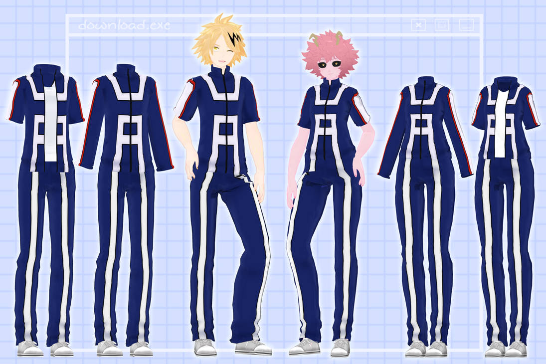[mmd dl] bnha gym uniforms (female version added) by MumuBerry on ...