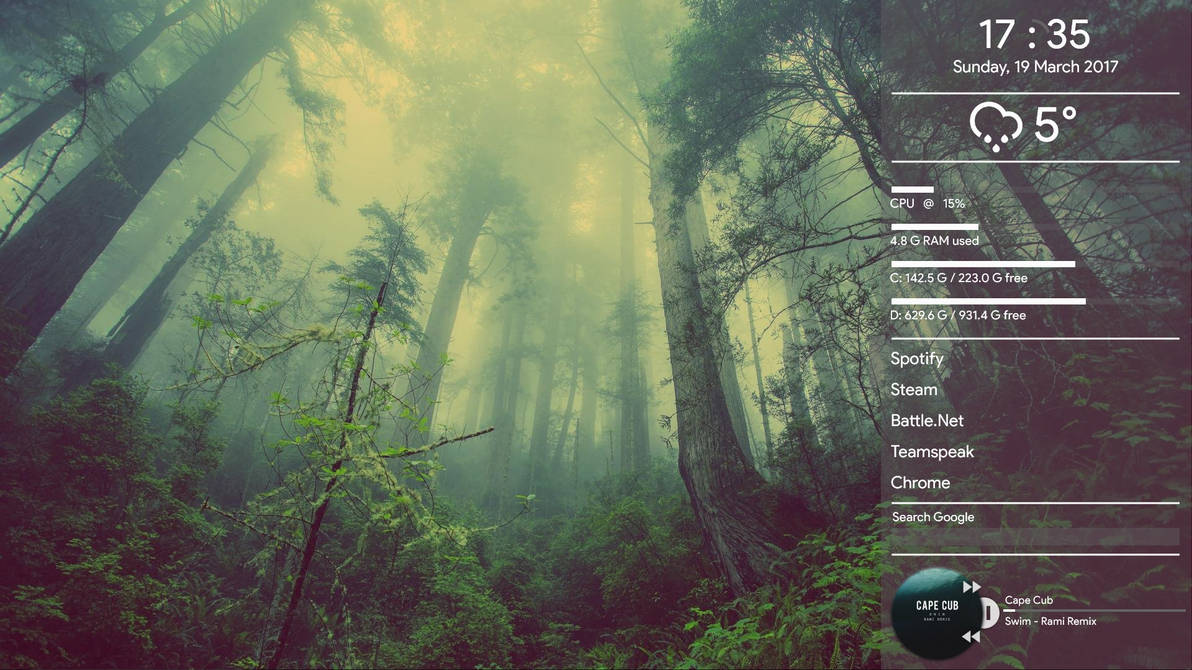 'Clean Slide' - Everything important in one place by craftAA on DeviantArt