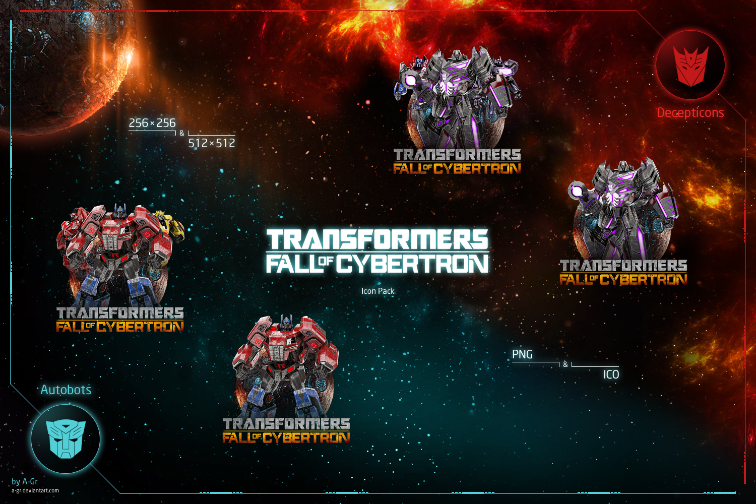 Transformers. Fall of Cybertron Icon Pack by A-Gr on DeviantArt