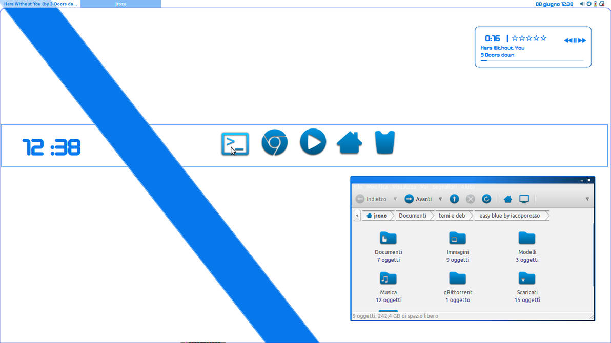 Easy blue desktop by iacoporosso on DeviantArt