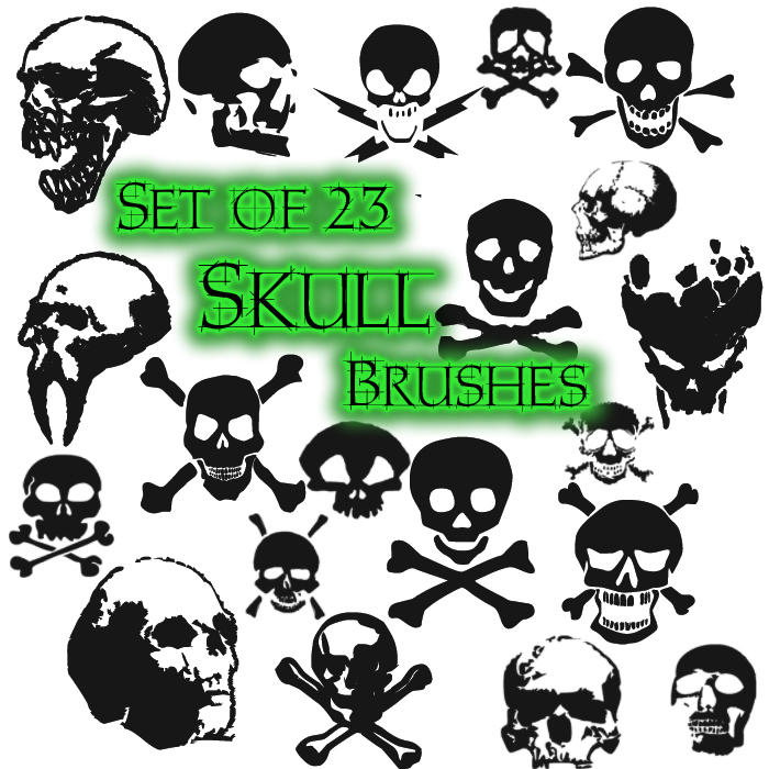 Skullz Brushes by ImFeelingThis on DeviantArt
