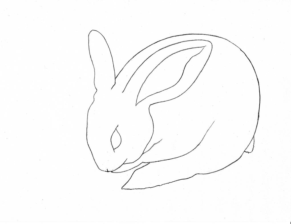 Bunny Line art 2 by ChanelChristine on DeviantArt