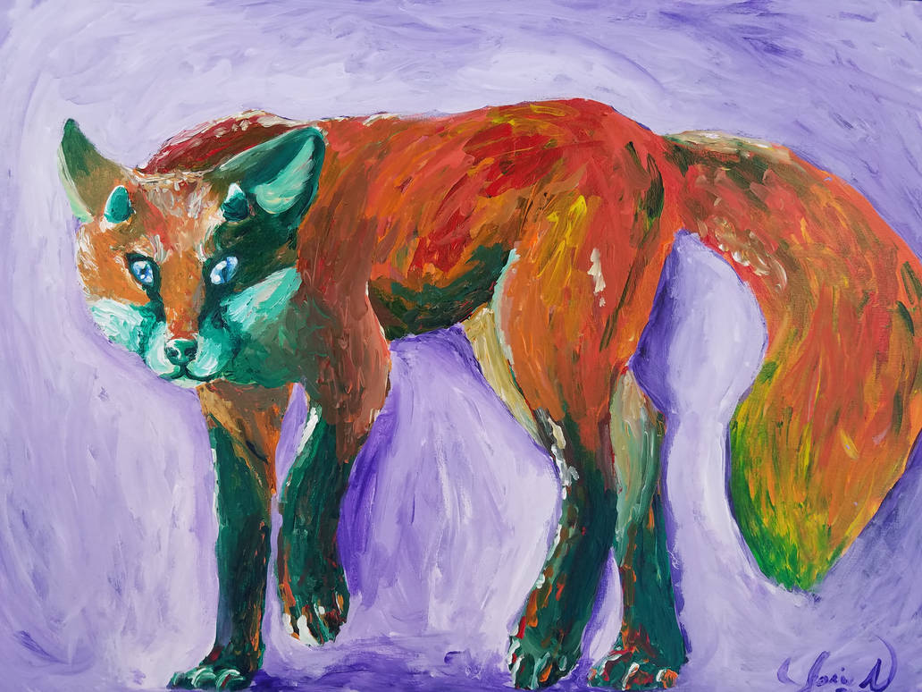 Fox with horns by FoxbrushCreations on DeviantArt