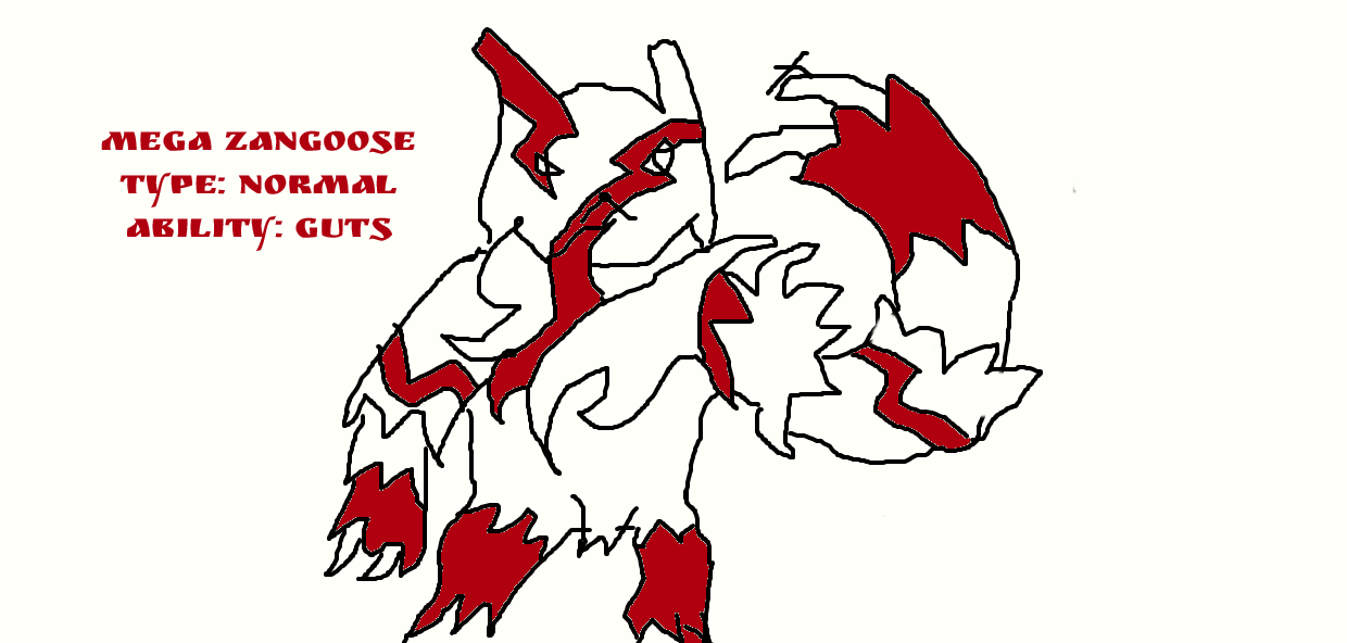 MEGA ZANGOOSE by livinginpixels on DeviantArt