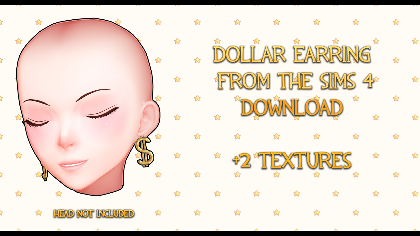Dollar Earrings from The Sims 4 DOWNLOAD by SunnyFriend on DeviantArt