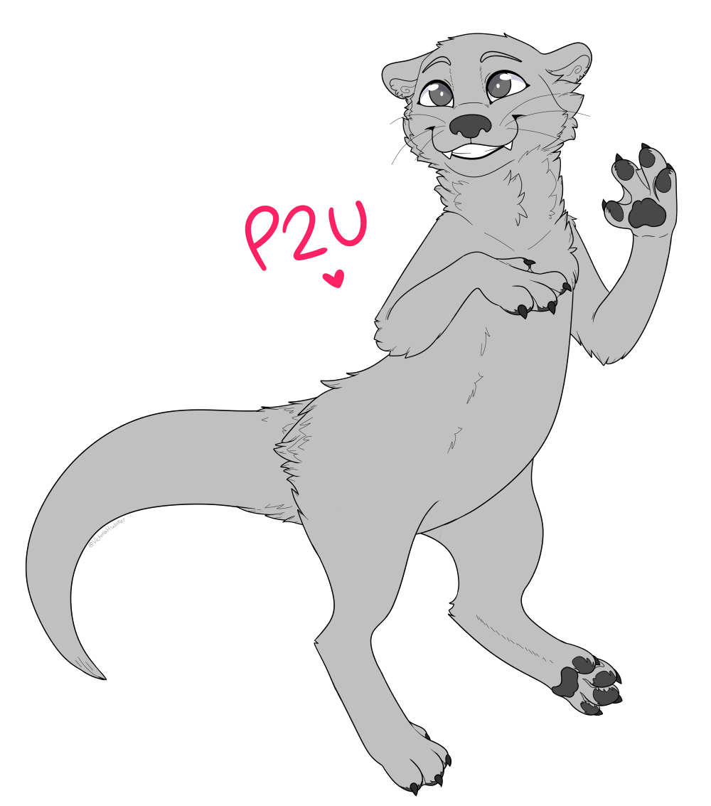 P2U Anthro Otter Base by VictoriaHWinter on DeviantArt