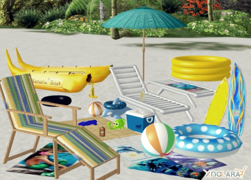 Beach add-ons - Props pack by deexie on DeviantArt