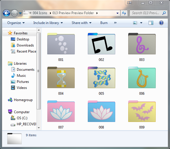 My Little Pony Set 2 of 5 Computer Folder Icons by cloudyrei on DeviantArt