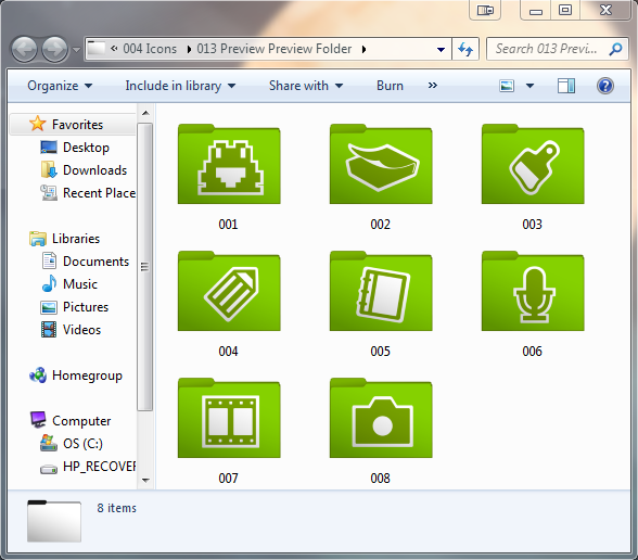 Flipnote Set 2 of 2 Green Computer Folder Icons by cloudyrei on DeviantArt