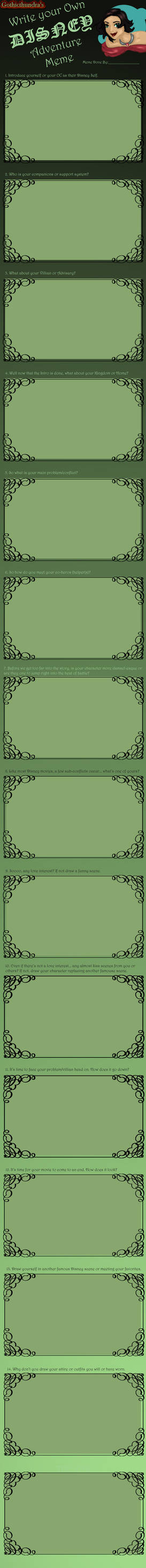 Disney Tale Meme by Gothicthundra on DeviantArt